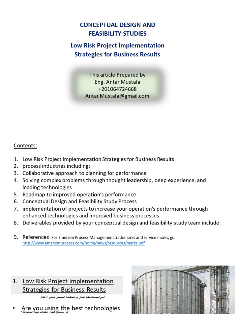 Pre FEED Conceptual Design and Feasibility Study 1711362244 | PDF ...