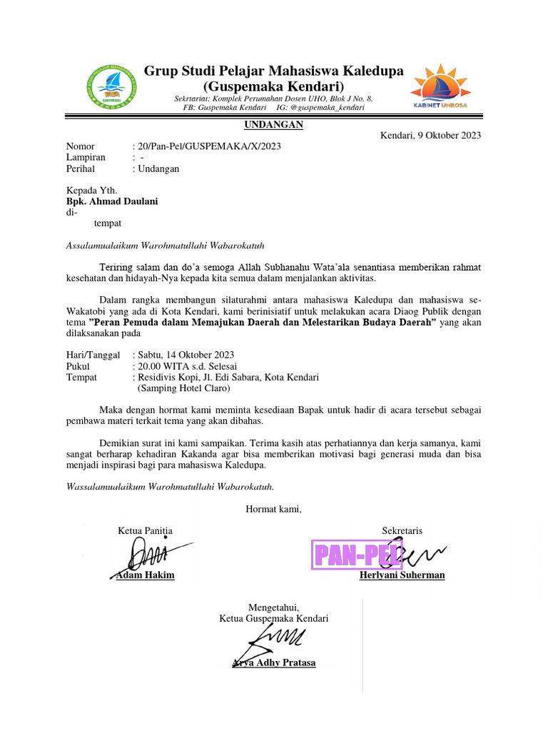 Undangan Dialog Publik GSPMK | PDF