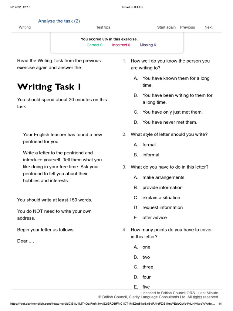 Writing Task 1 | PDF
