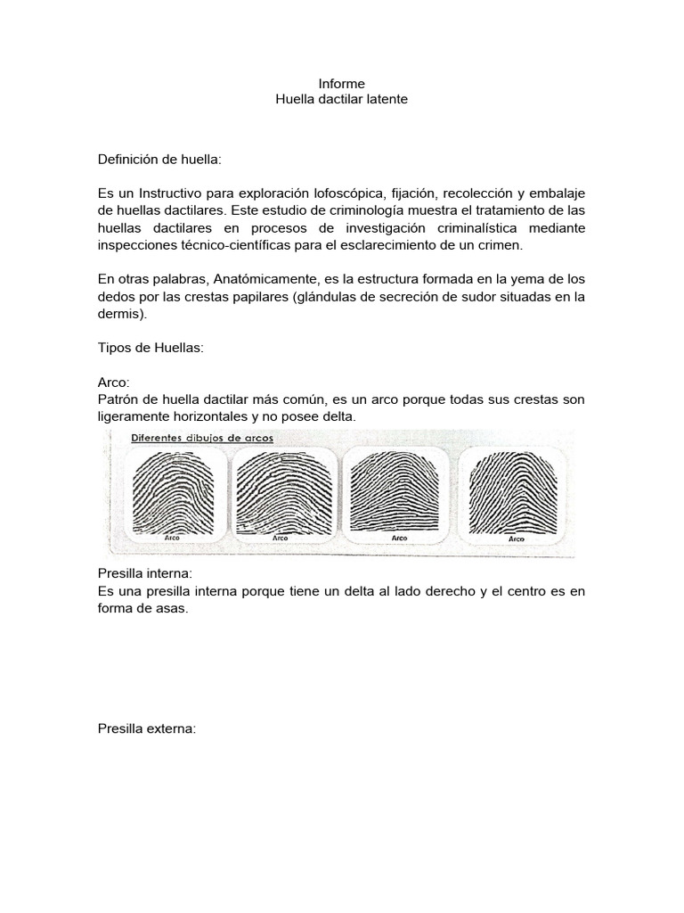 Guía de Huellas Dactilares y Reactivos | PDF | Huella dactilar | Química