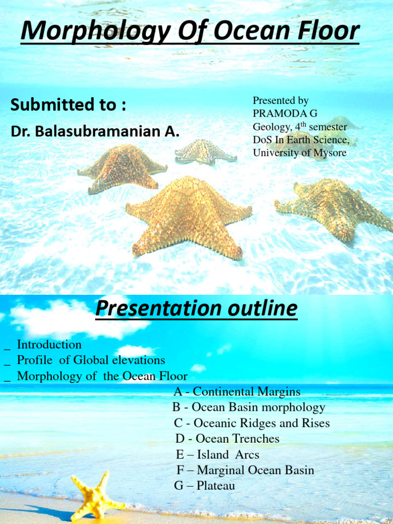 Ocean Floor Morphology Guide | PDF | Continental Shelf | Plate Tectonics