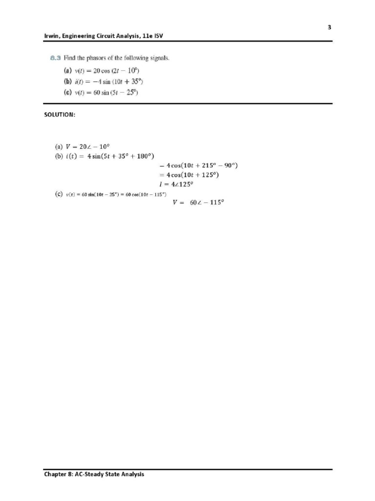 ELE305 - Training Exercises - Lecture 04 - Part I | PDF