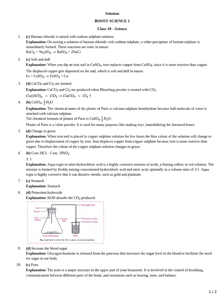 Boost Science 1 Sol | PDF