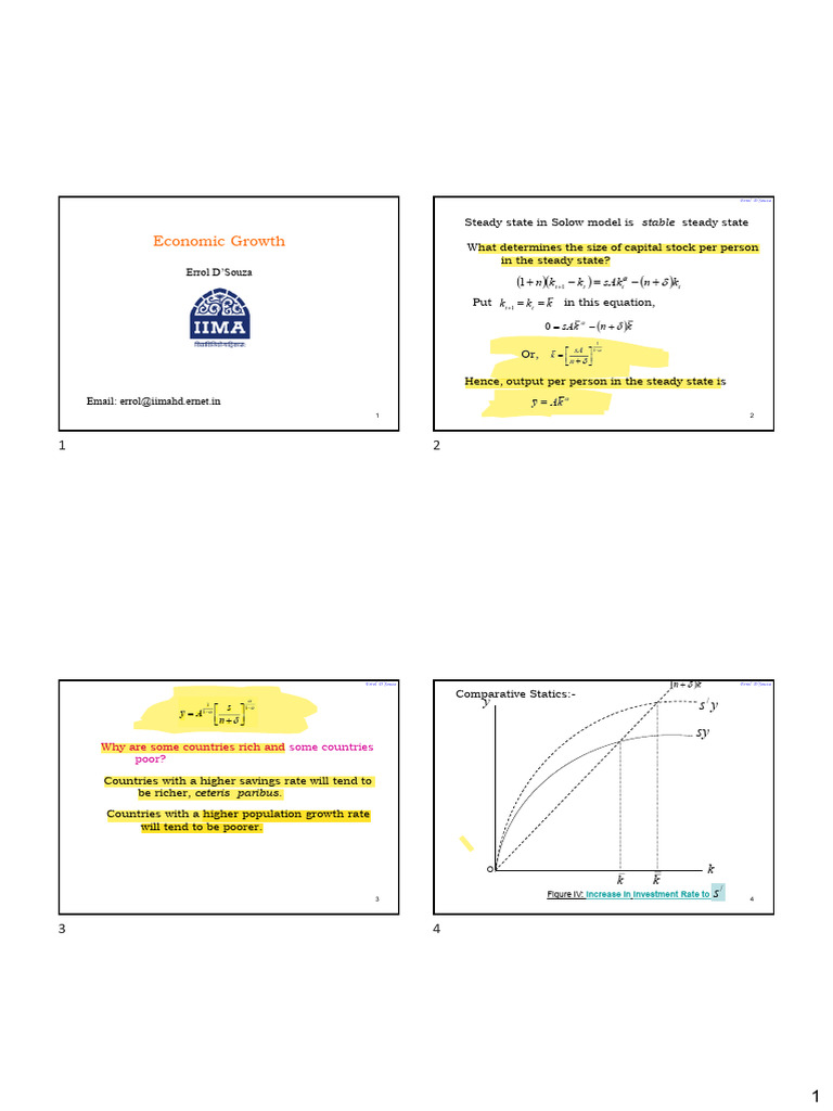 Session 18 - Economic Growth | PDF | Economic Growth | Saving