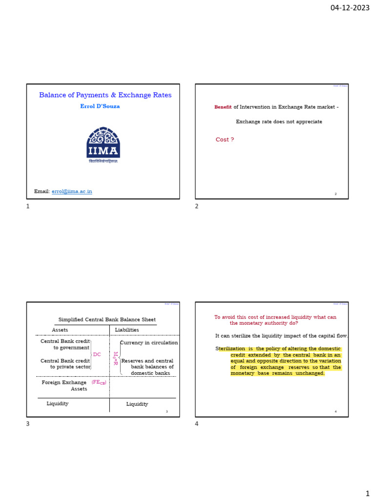 Session 15 - Exchange Rates and Capital Flows | PDF | Exchange Rate ...