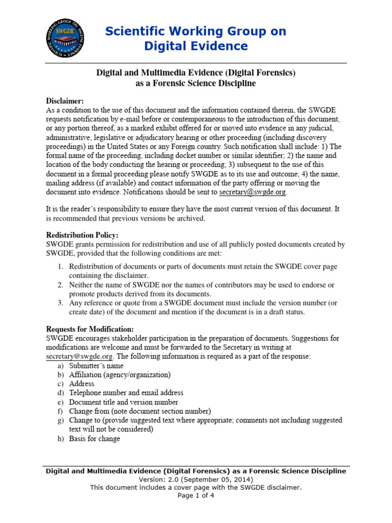 2014-09-05 Digital and Multimedia Evidence As A Forensic Science ...