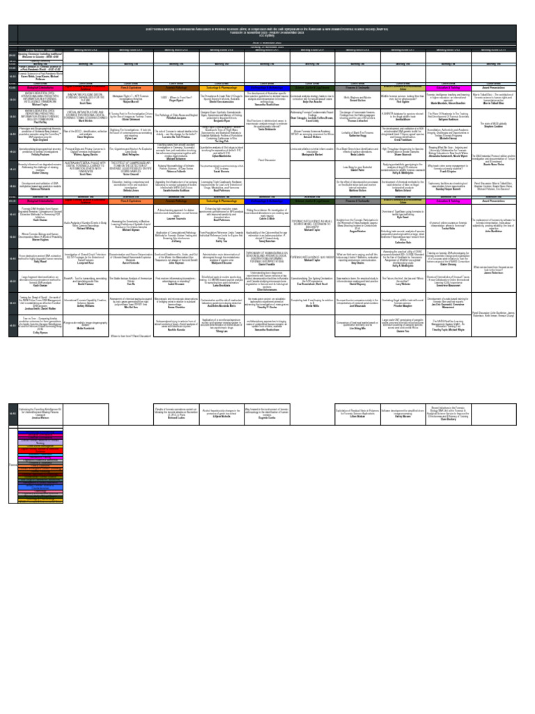 IAFS 2023 Conference Agenda Overview | PDF | Forensic Science