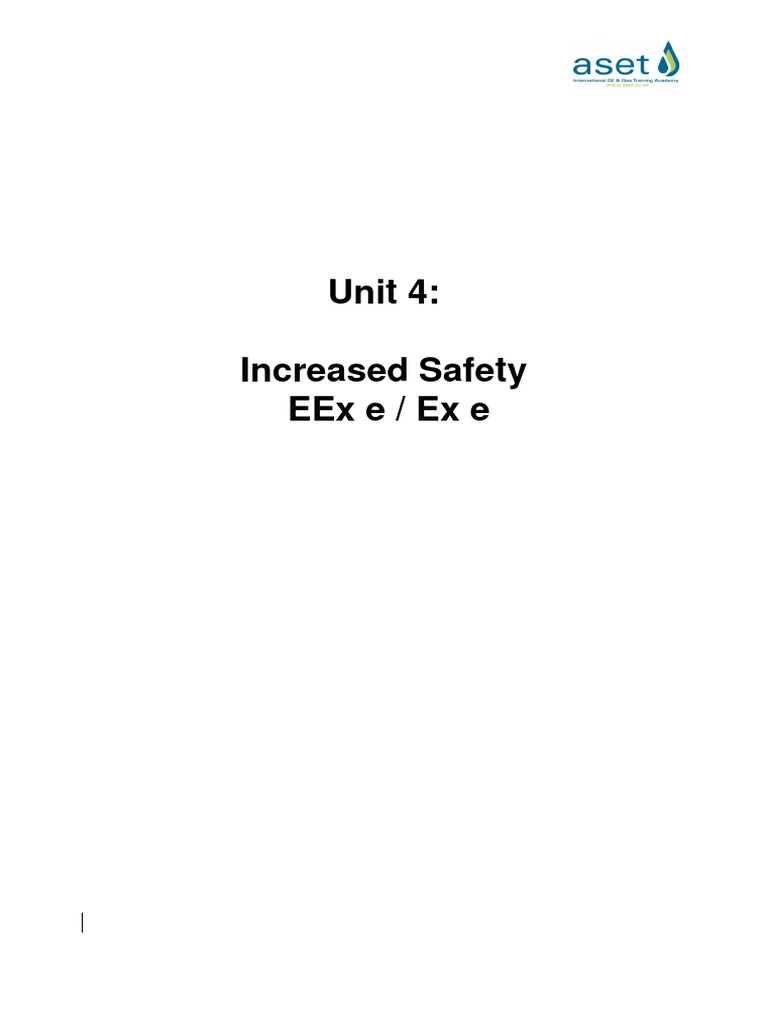 Unit 04 - Increased Safety Ex e (2013) | PDF | Insulator (Electricity ...