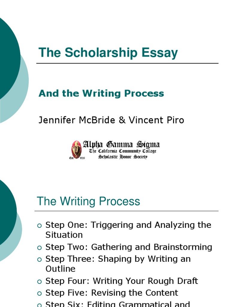 Scholarship Essay Writing Guide | PDF | Paragraph | Brainstorming