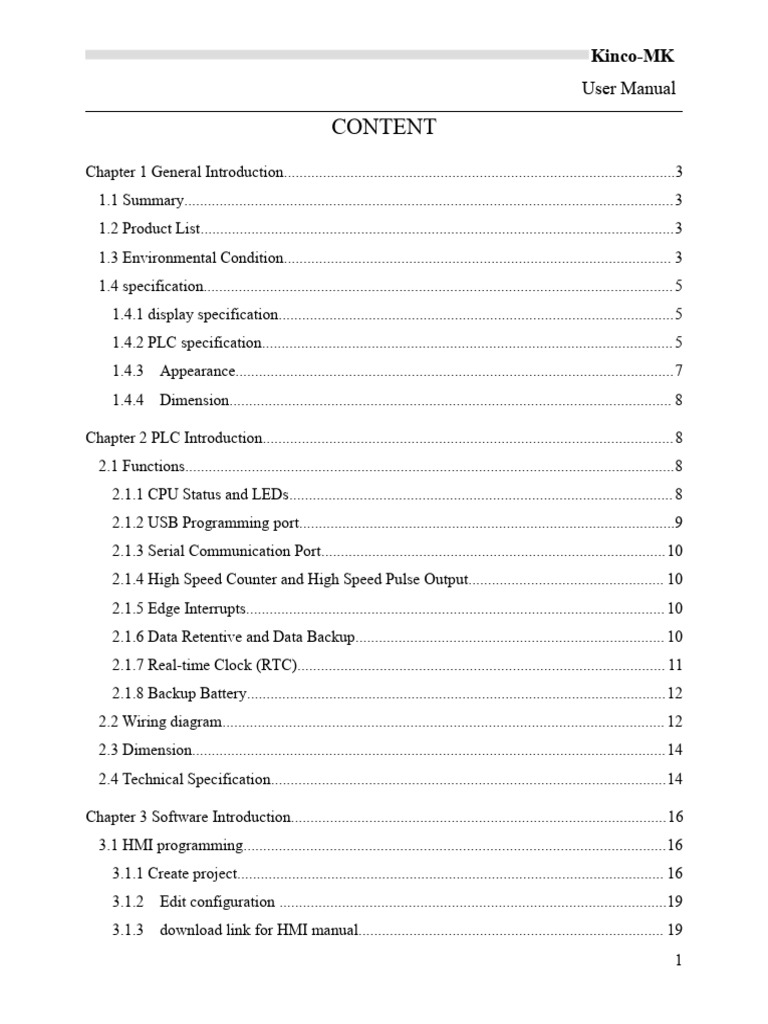 L011957 - MK Series HMI PLC Combo User Manual | PDF | Power Supply ...