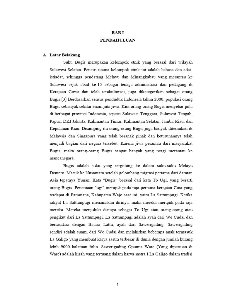 Sejarah dan Budaya Suku Bugis | PDF
