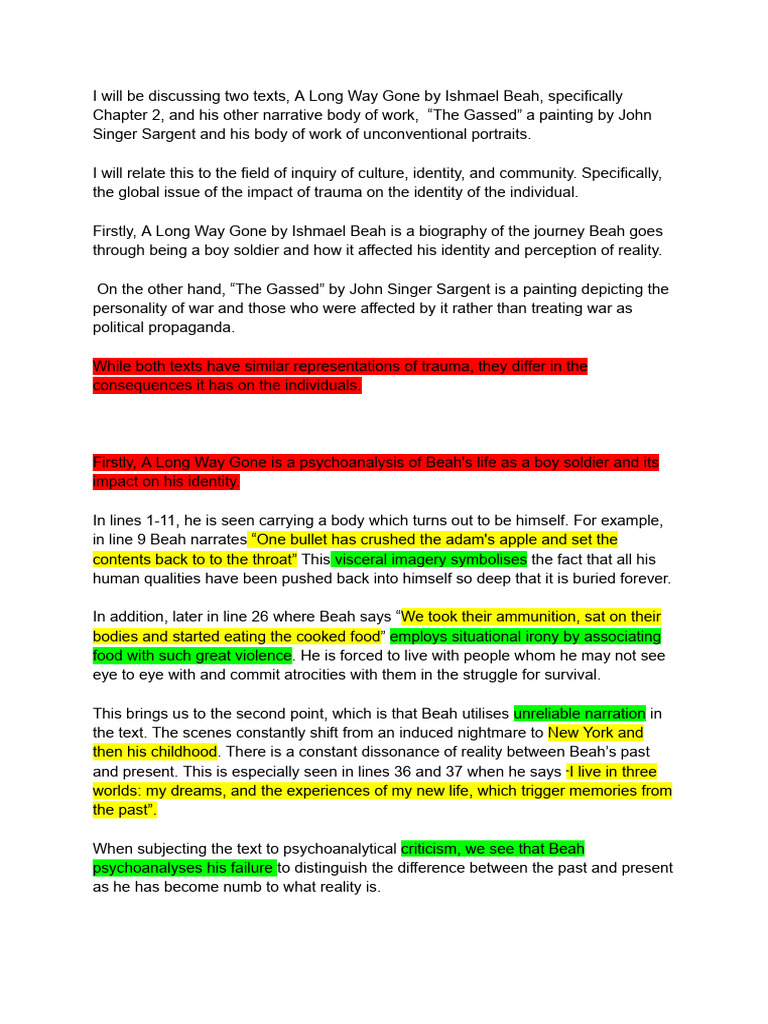 IO Sample Script | PDF | Psychological Trauma | Psychology