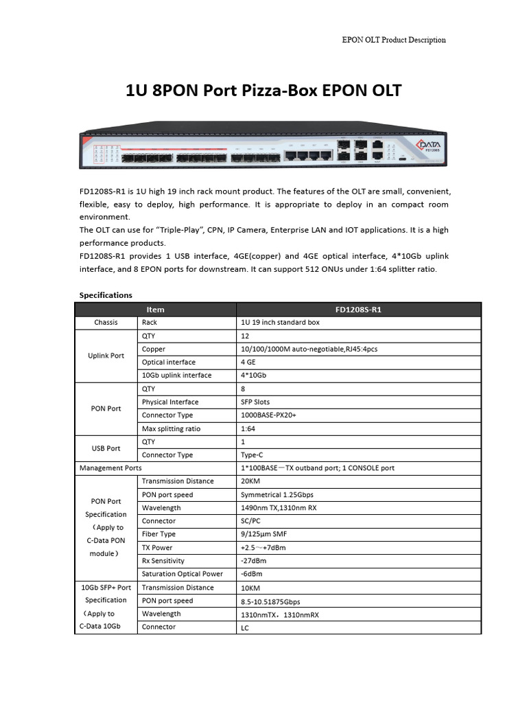 FD1208S R1 | PDF | Computer Standards | Computer Networking