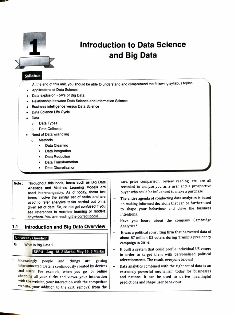 Dsbda Unit 1 | PDF | Data | Analytics