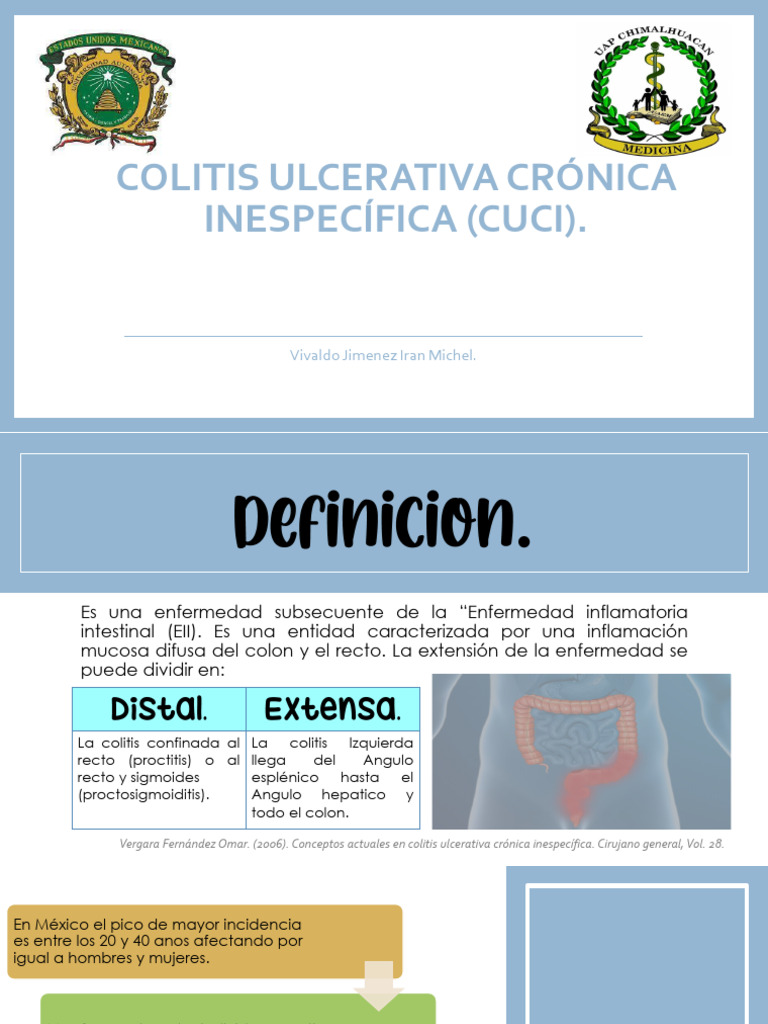 Colitis Ulcerativa Crónica: Diagnóstico y Tratamiento | PDF | Colitis ...