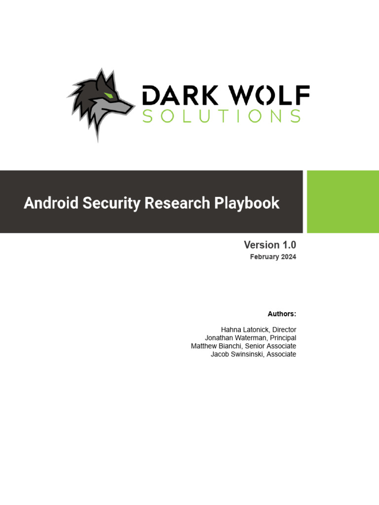 Android-Security-Research | PDF | Android (Operating System) | Proxy Server