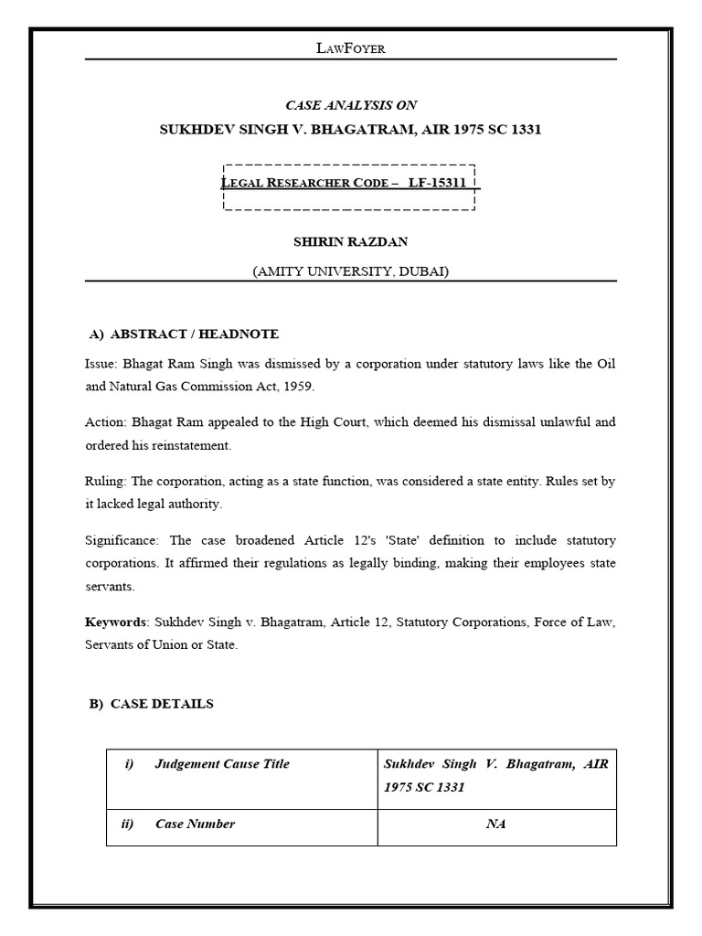 Case Analysis 2nd Assignment | PDF | Mandamus | Corporations