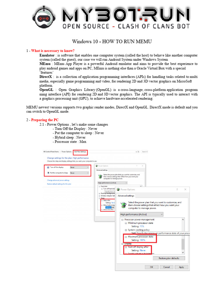 MEmu | PDF | Graphics Processing Unit | Windows 10