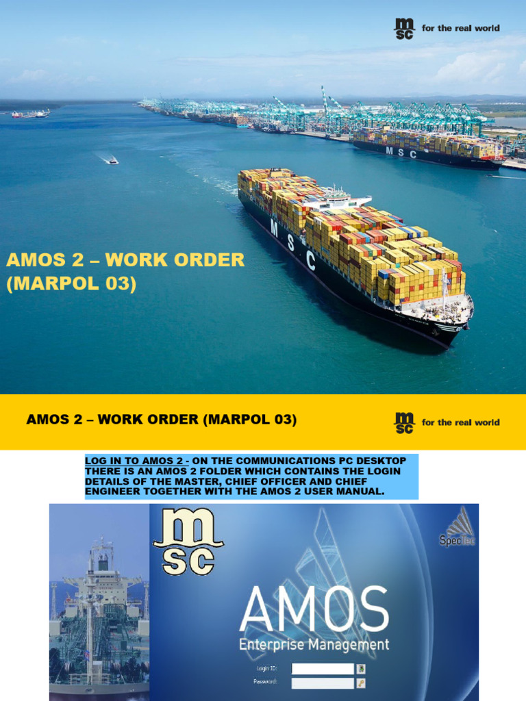 Amos 2 - Work Order - MARPOL 03 | PDF