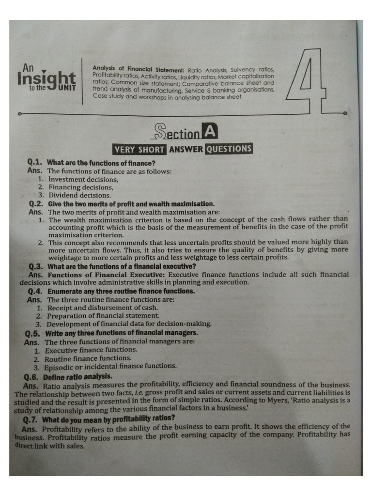Financial Accounting Unit 4 | PDF