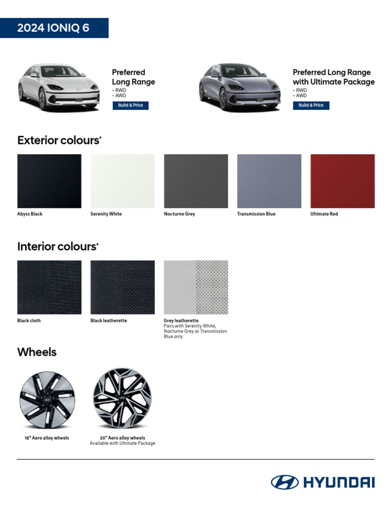 2024 Hyundai IONIQ 6 Model Summary EN-2 | PDF | Land Vehicles | Car