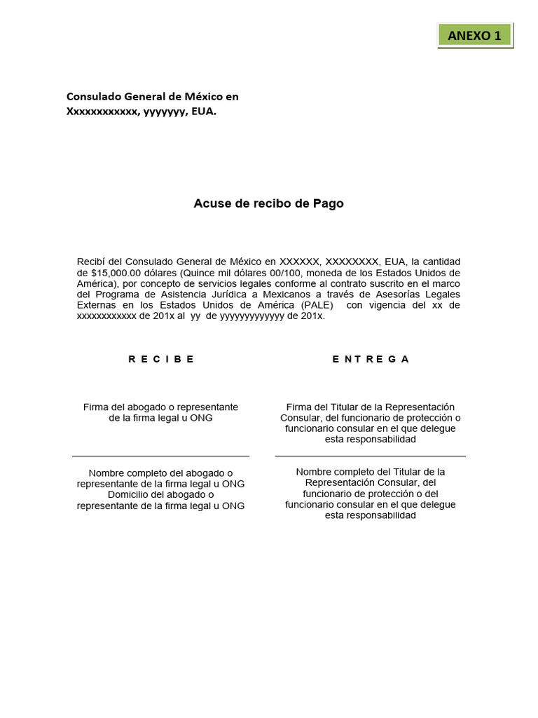 Formato de Recibo de Dinero Word | PDF