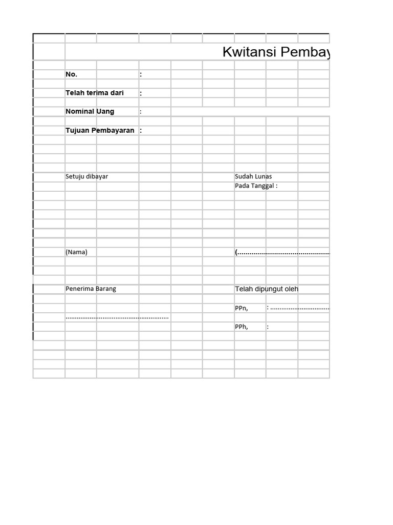 Kwitansi Excel | PDF