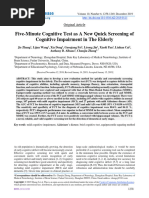 4AT Delirium Screening Tool Guide | PDF | Dementia | Medicine
