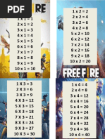 Tarjetas Educativas Tablas de Multiplicar Capibara Ilustradas Coloridas | PDF