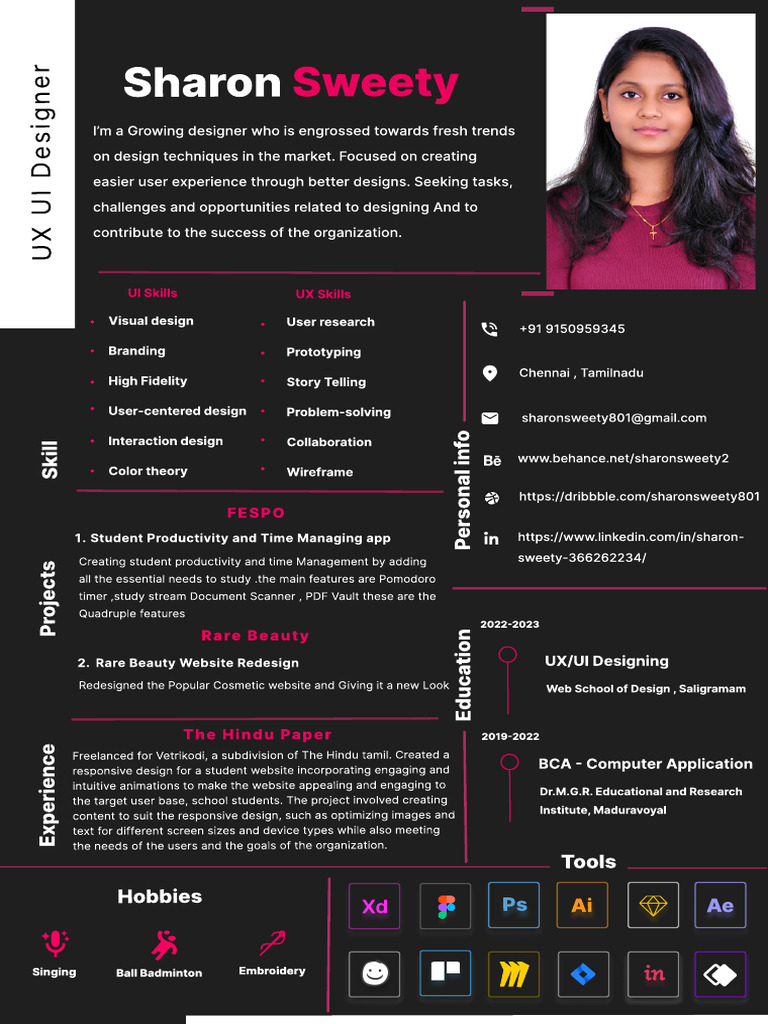 Sharon Resume New | PDF | Design | Multimedia