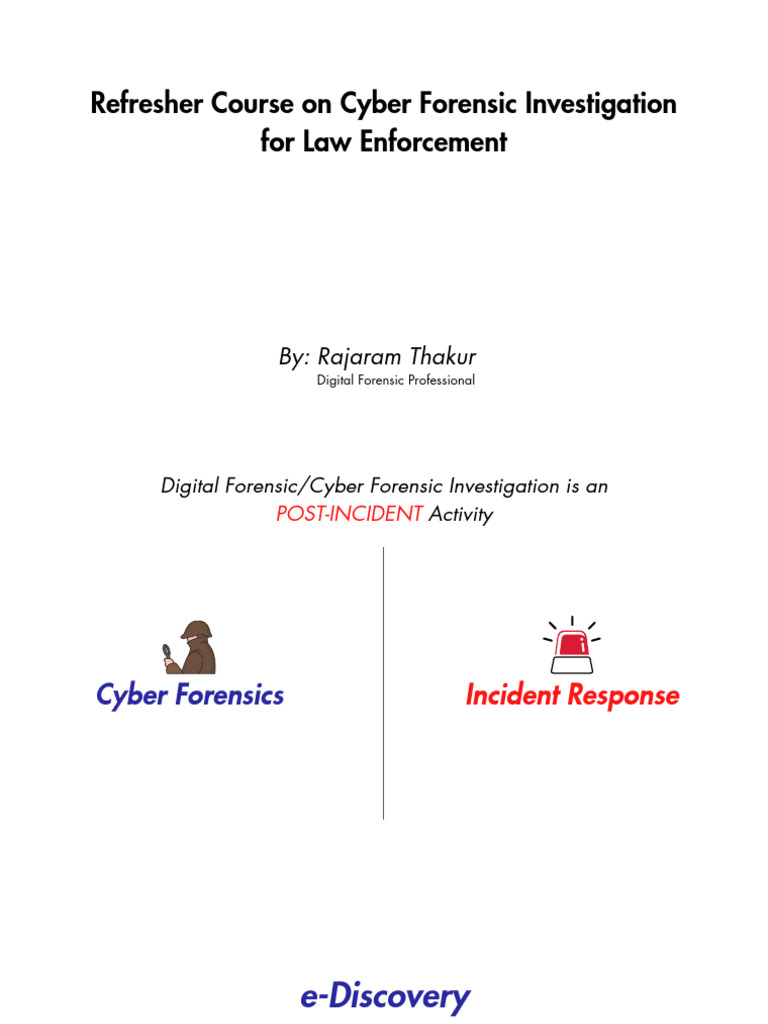 Cyber Forensics for Law Enforcement | PDF | Digital Forensics ...