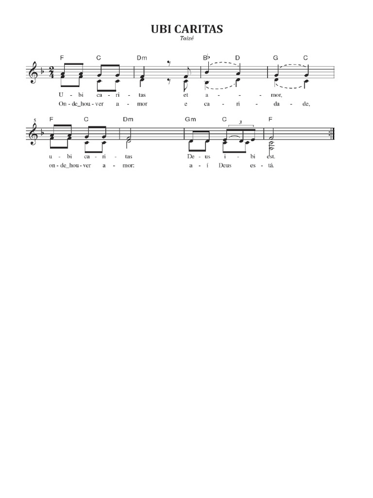 Ubi Caritas | PDF