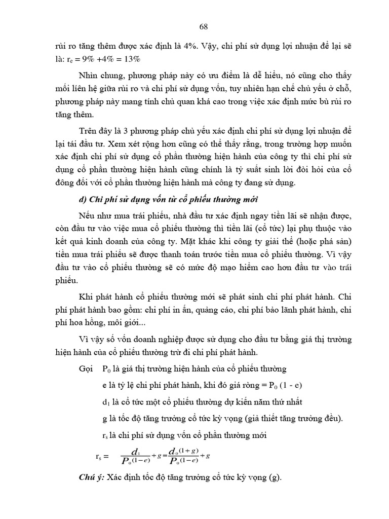 D Chi Ph S D ng V n T C Phi u Th ng M i P D P D PDF