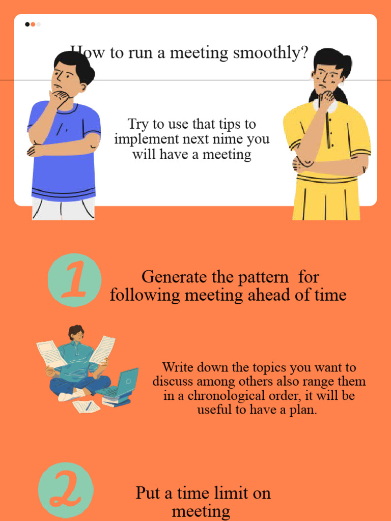 How To Run A Meeting | PDF