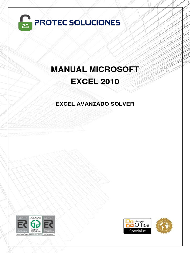 Modulo Solver - Excel Avanzado | PDF | Microsoft Excel | Programación lineal