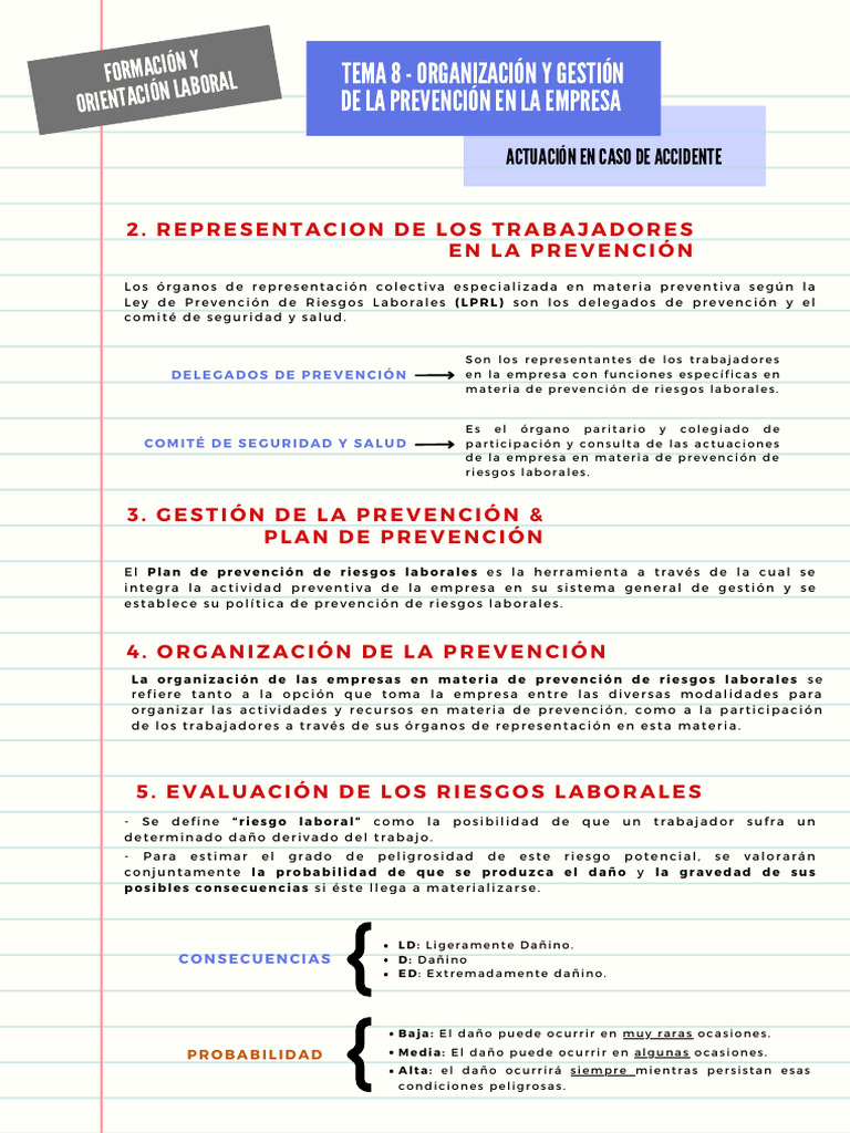 TEMA 8 - FOL | PDF | Riesgo | Incendios