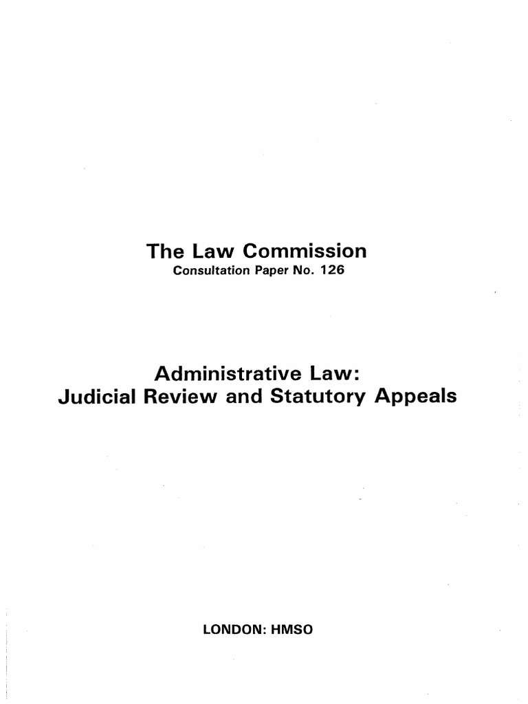 Judicial Review and Statutory Appeals Reform | PDF | Appeal | Judge