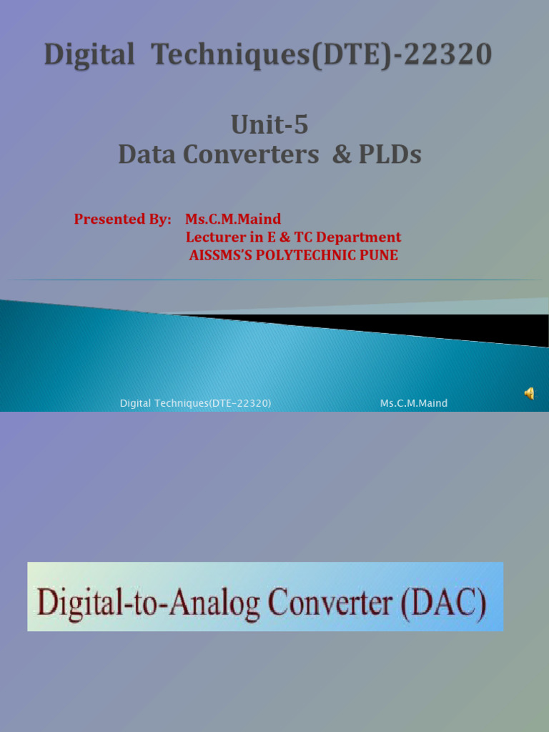 DACs and Flip-Flops in Digital Techniques | PDF | Digital Electronics | Digital To Analog Converter