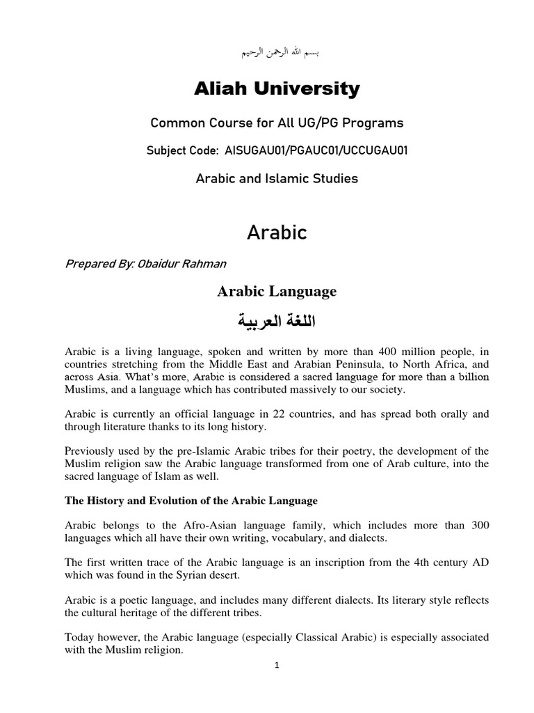 Arabic Elementary Final Pdf Grammatical Gender Grammatical Number