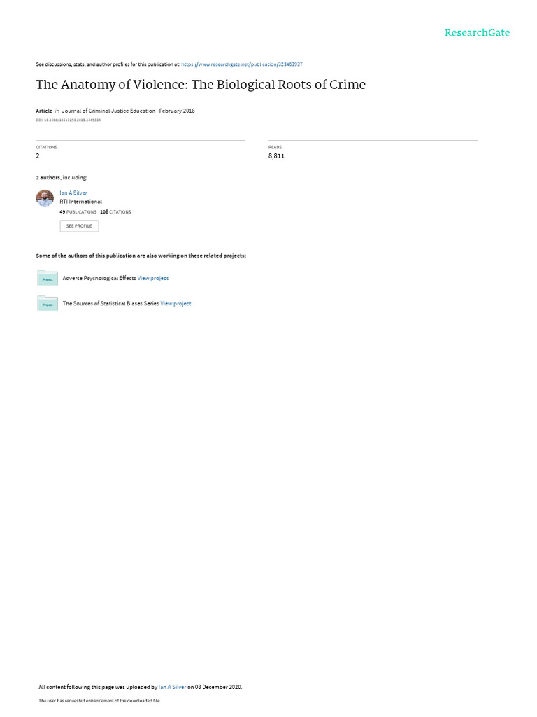 The Anatomyof Violence The Biological Rootsof Crime | PDF | Criminology ...