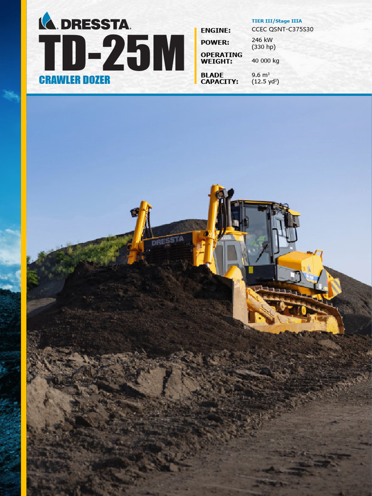 Dressta-TD-25-Brochure-Novembar 2023 | PDF | Horsepower | Vehicle Technology