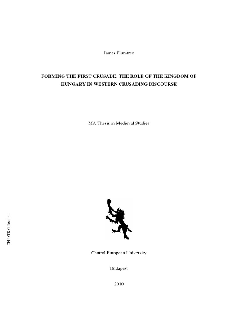 Plumtree James | PDF | Crusades | High Middle Ages