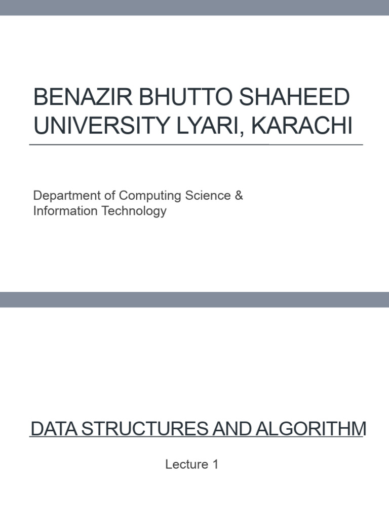 Chapter 1 Introduction To Data Structure Pdf Algorithms Time Complexity