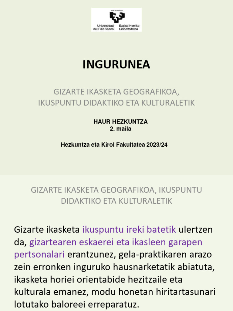 6 Ingurunea | PDF