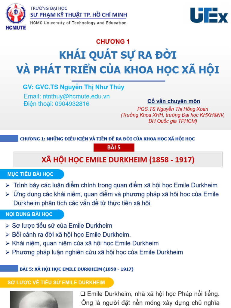 (UTEx) XHH CHUONG 1 BAI 5 | PDF