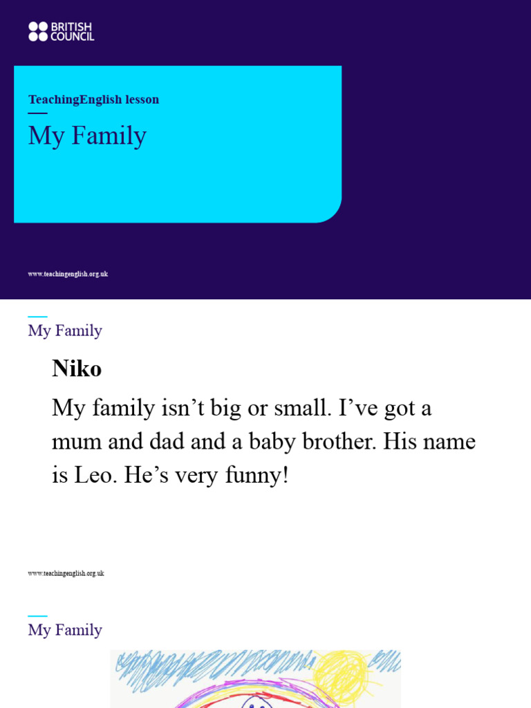 My Family: TeachingEnglish Lesson | PDF | Cooking, Food & Wine