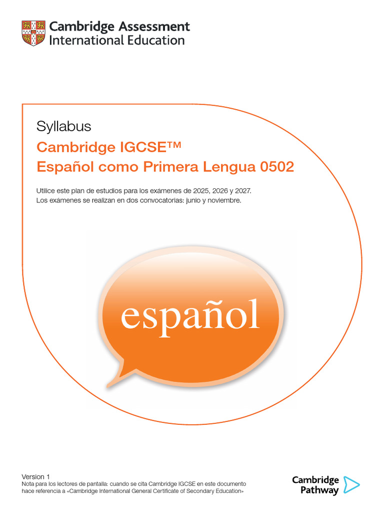 2025 2027 Syllabus Spanish Version | PDF | Plan de estudios ...