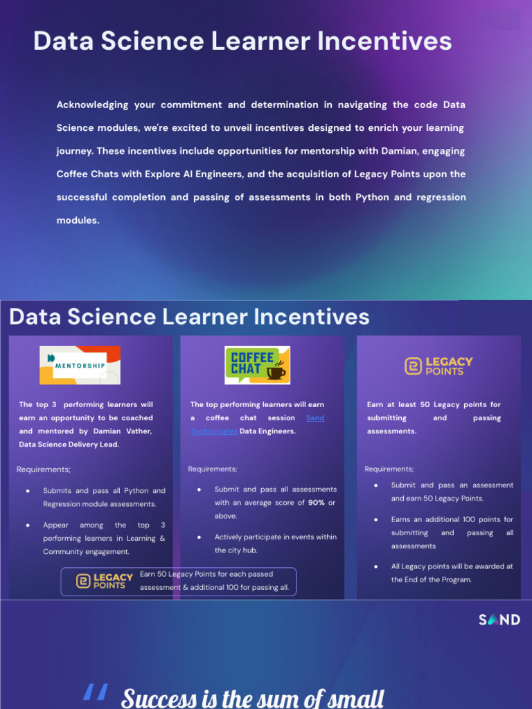 Data Science Incentives | PDF