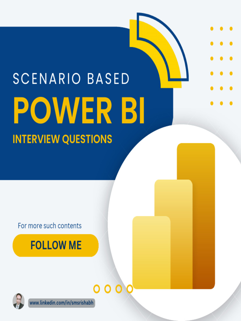 Power BI Scenario Based QnA 1682057546 | PDF | Business | Computers