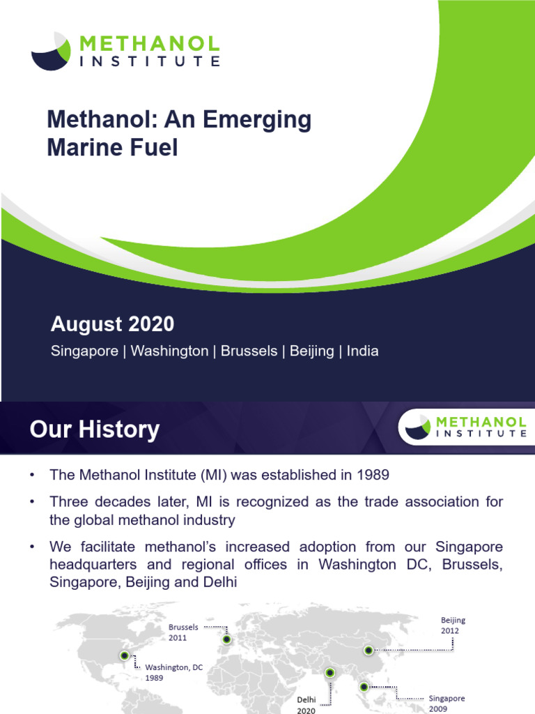 2020 METHANOL INSTITUTE An Emerging Marien Fuel | PDF